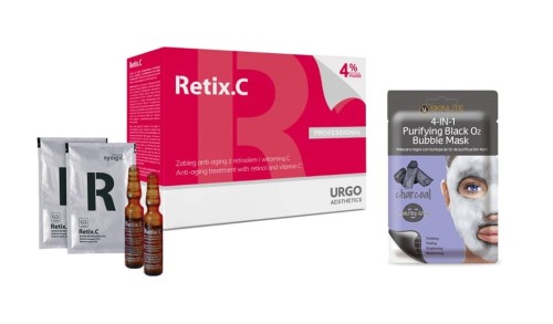 Retix C Retinol 4% - 1 zabieg (2ml+5g) + SKINLITE Koreańska Maseczka ...